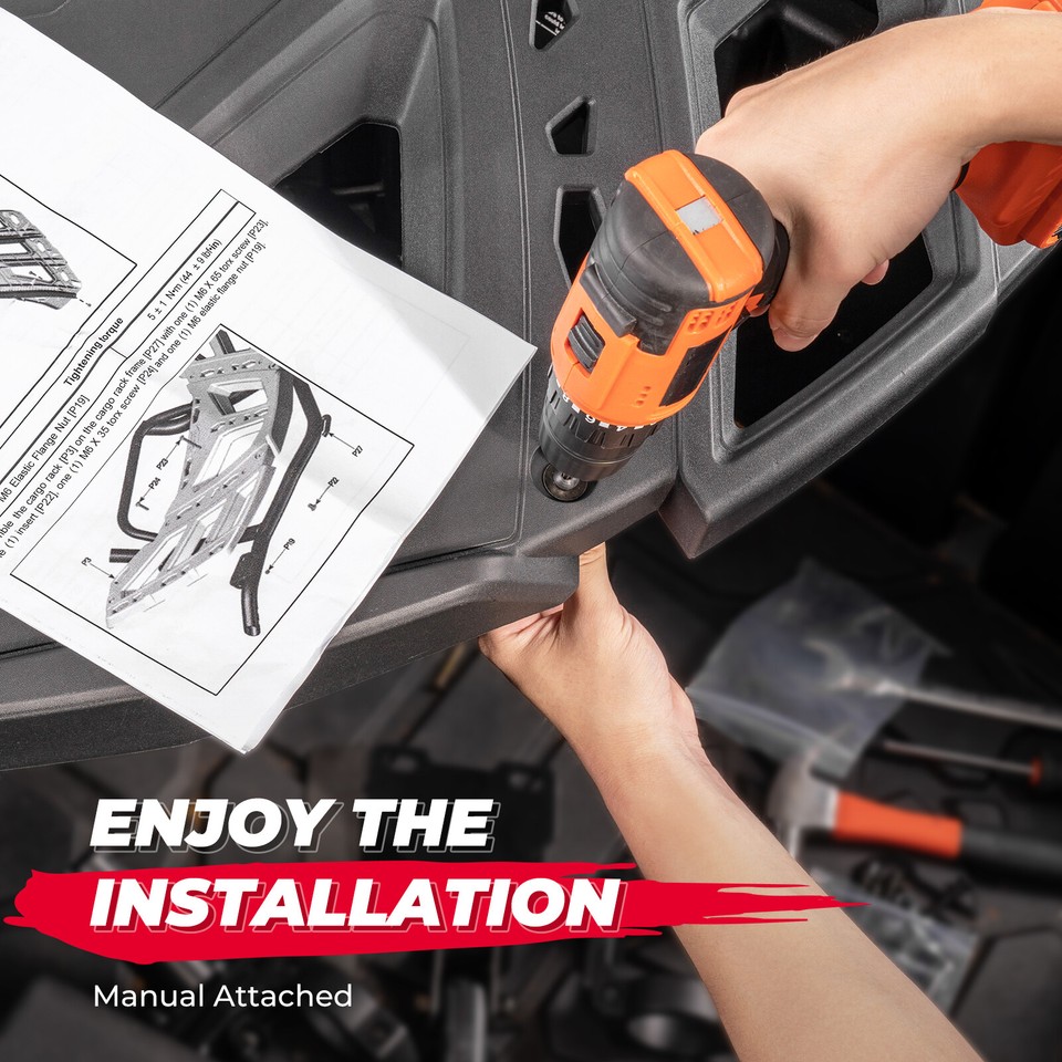 #715002881 Rear Tire Cargo Rack LinQ Pivoting Rack For 2017-2025 Can Am ...