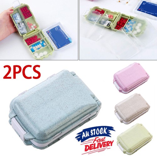 7 Days Container Storage Organiser Pill Box Boxes Medicine Tablet ...