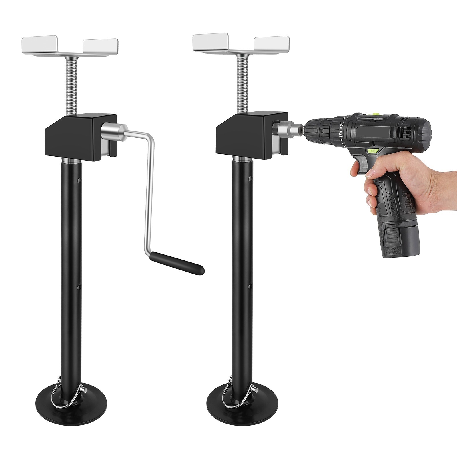 2PCS 5000lbs Heavy Duty RV Stabilizer Jacks for Camper/Travel Trailer ...