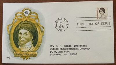 US First Day Cover Scott Catalogue Number #1822! Dolly Madison! | eBay