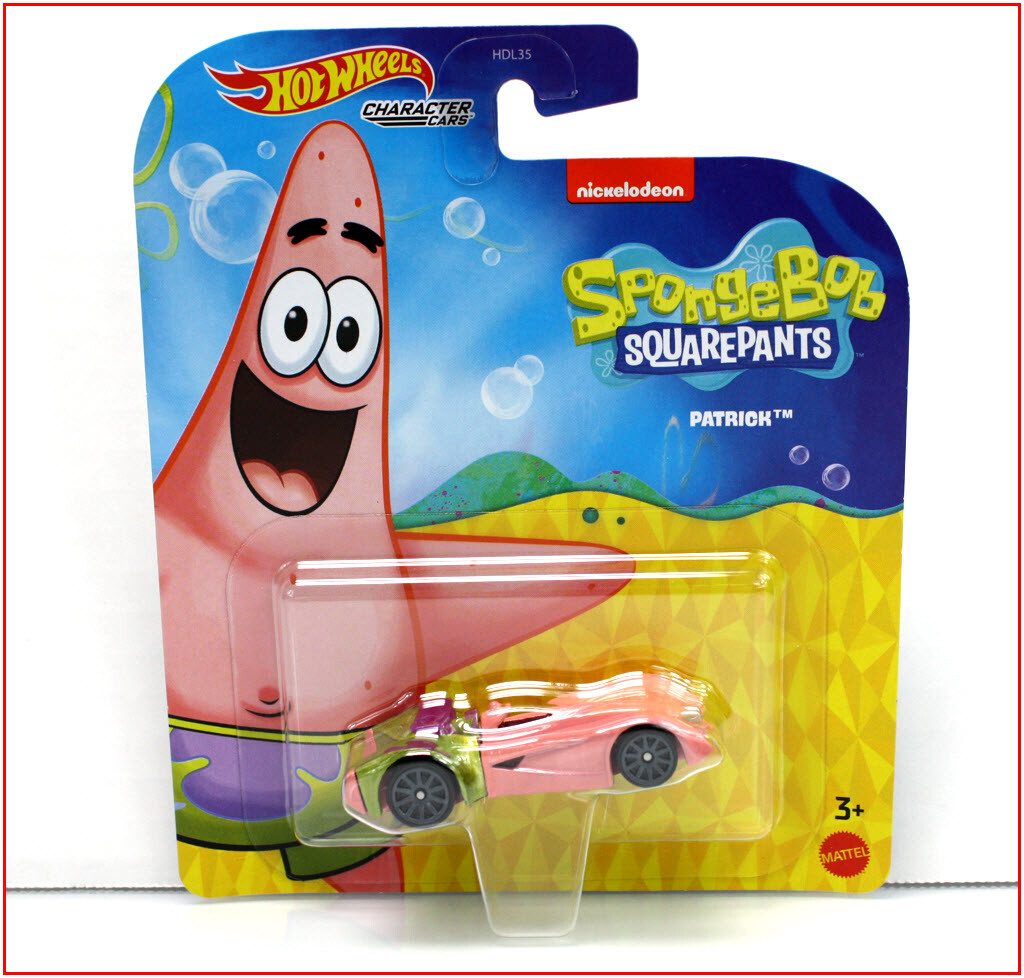 Hot Wheels Character Car - Nickelodeon 2020 Spongebob PATRICK Car 1:64 ...
