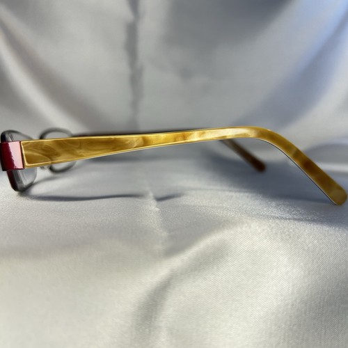 SPECSAVERS RUBY Glasses FRAMES RED RECTANGLE Eyewear GOLD SMOKEY ...