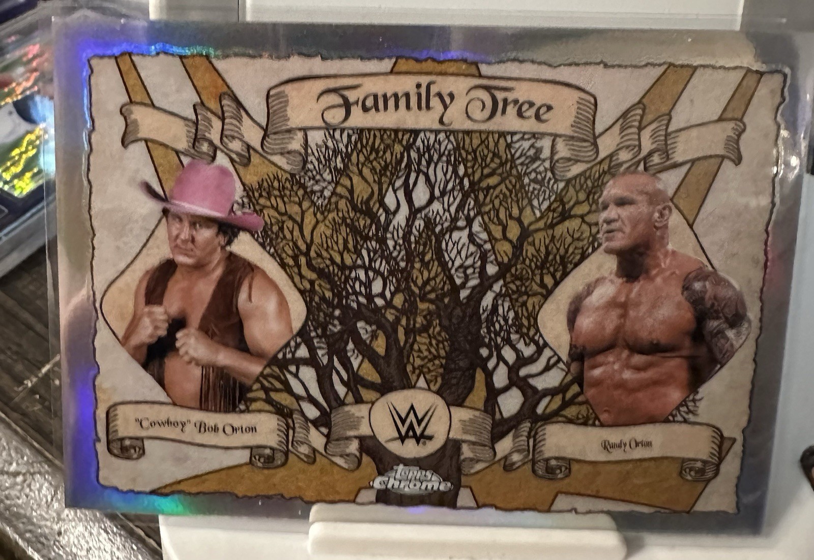 Bob Orton / Randy Orton 2025 Topps Chrome WWE #FT-BR Family Tree - Red ...