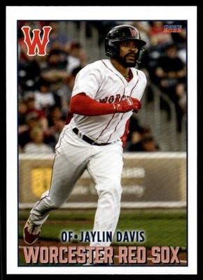 2022 Jaylin Davis Choice Minor League Rookie Card Worcester Woo Red Sox ...