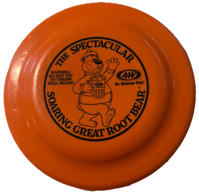 Vintage A & W Root Beer Frisbee - The Spectacular Soaring Great Root ...