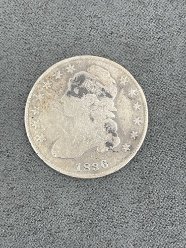 1836 Capped Bust Half Dollar 50C. Silver Coin | eBay