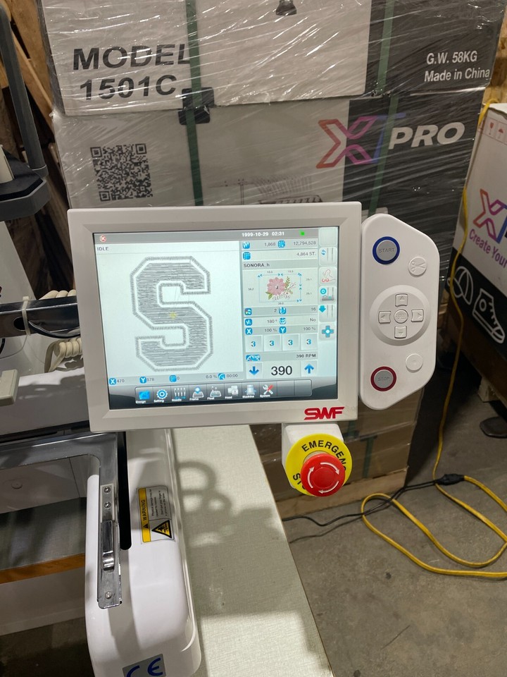 SWF MAS Embroidery 12 Needle Machine | eBay