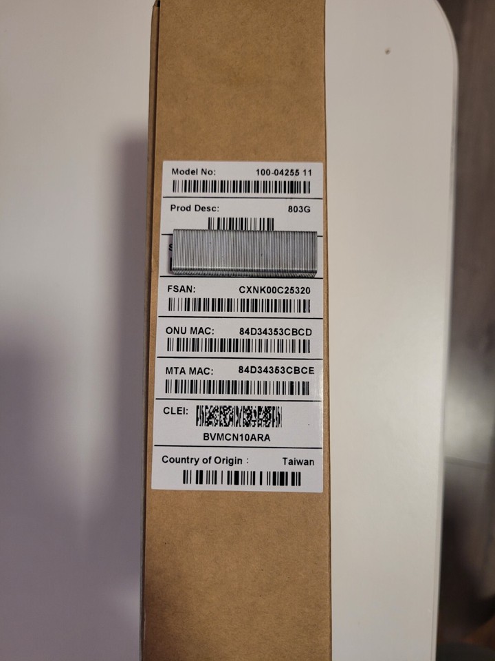 Calix 100-04255 GigaPoint 803G Fiber Optical Network Terminal Modem w ...