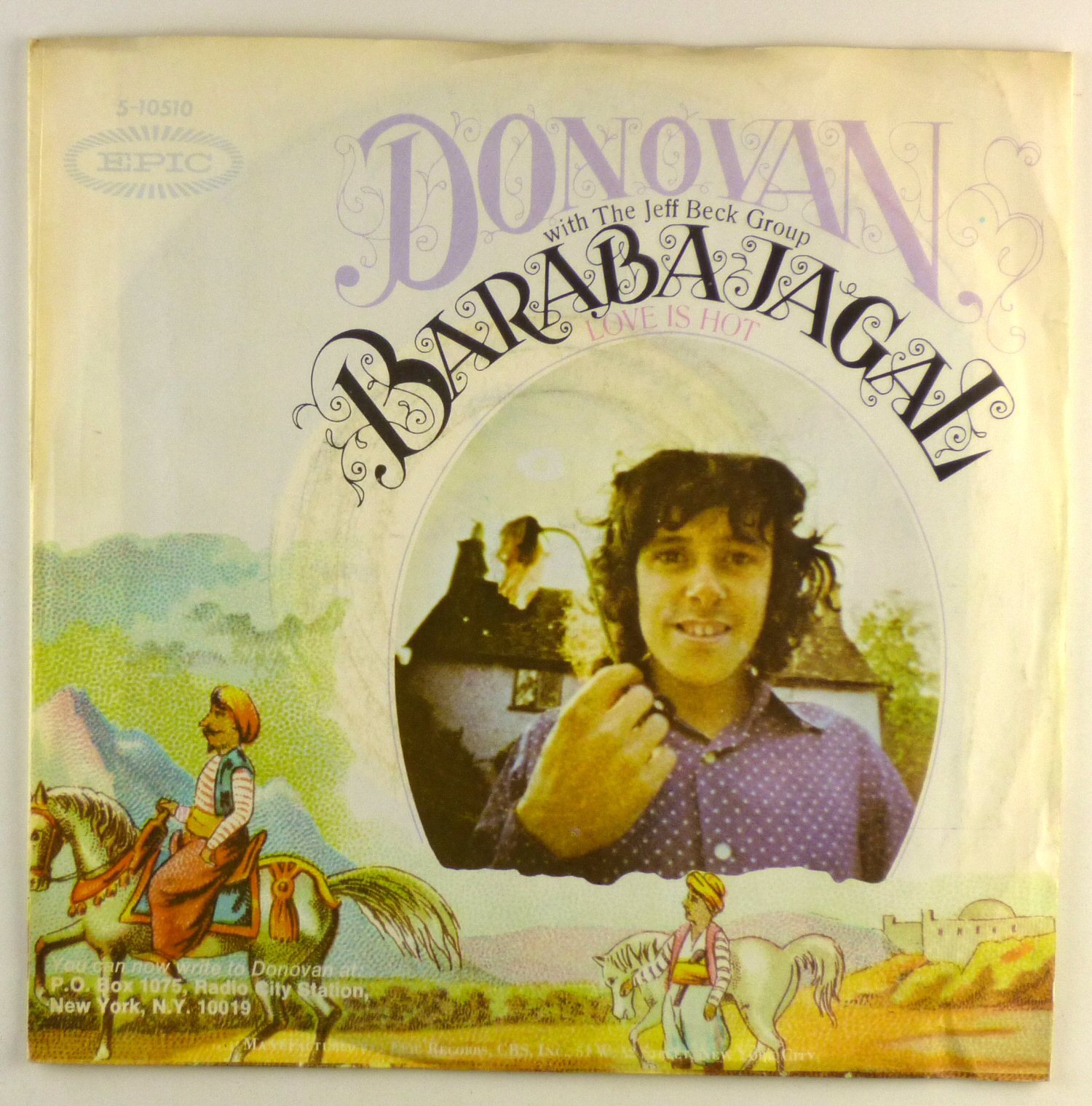 7 " Single - Donovan - Barabajagal (Love Is Hot) - S1311 - Washed ...