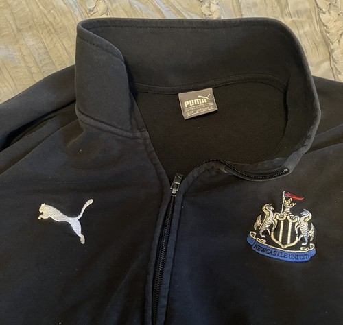 NEWCASTLE UNITED Sweatshirt PUMA Football Soccer Size XL Black FREE ...