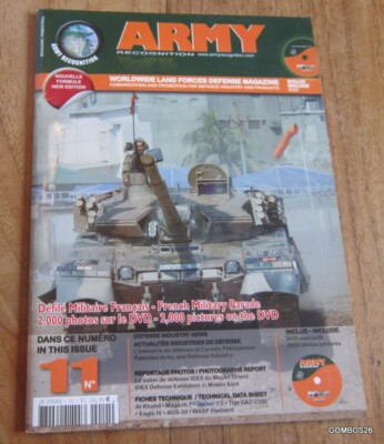 REVUE ARMY RECOGNITION N° 11 ~ DEFILE MILITAIRE FRANCAIS + DVD 2000 ...