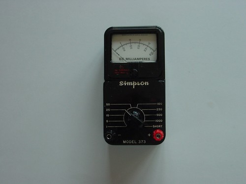 Simpson DC MILLIAMPERES Meter Model #373 | eBay