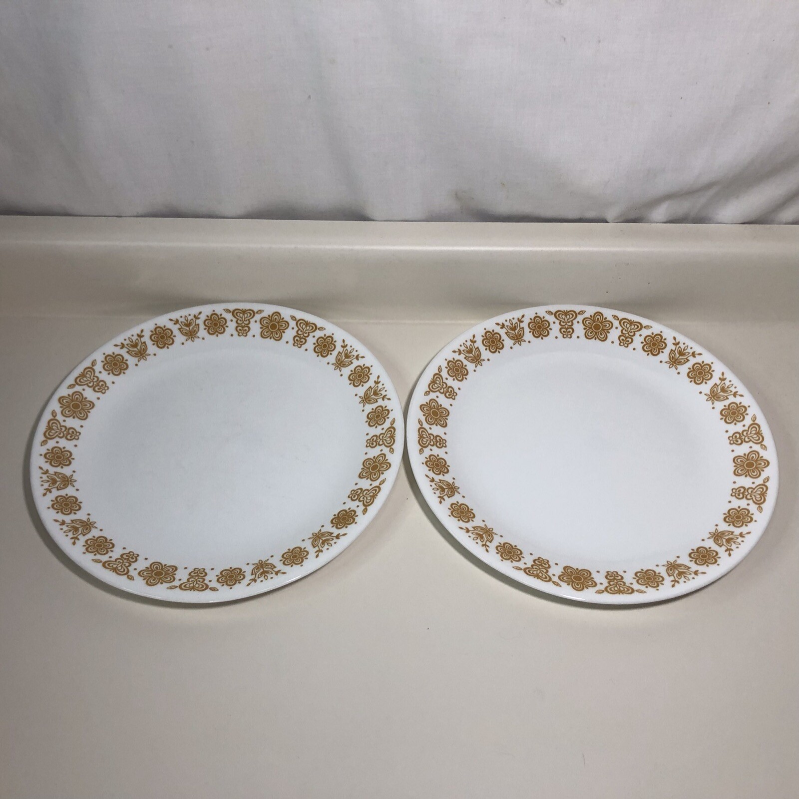 2 Corelle Corning Ware Butterfly Gold Dinner Plates 10 1/4” Vintage | eBay