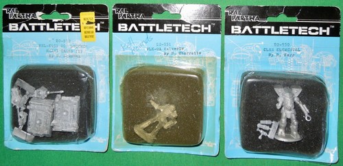 1986 Ral Partha FASA Battletech Mechs: Heavy Tanks, Valkyrie, Clan ...