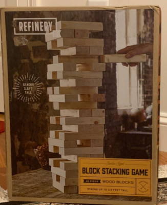 REFINERY Block Stacking Game 48 Piece Jumbo sized 3.5ft tall | eBay