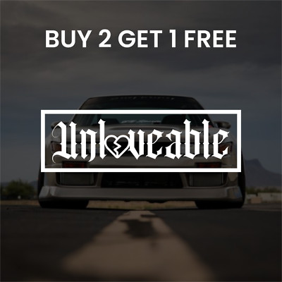 UNLOVEABLE Sticker Decal Vinyl stance JDM SAD BOYZ LOVE BROKEN HEART | eBay
