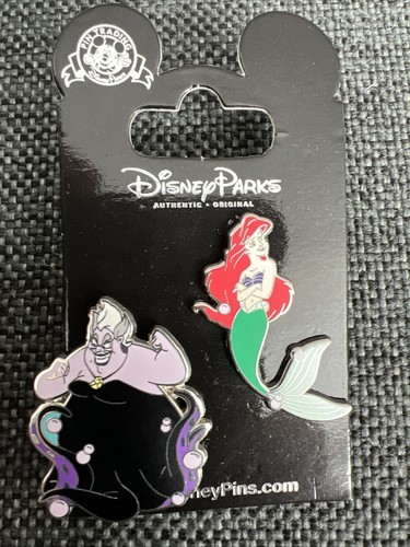 Disney The Little Mermaid Ariel Ursula Disney Pin Trading Vintage Two ...