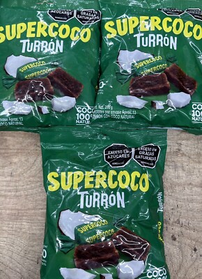 SUPERCOCO Turron 100% NATURAL COCONUT CANDY 50 COUNT X3 Freeshipping | eBay