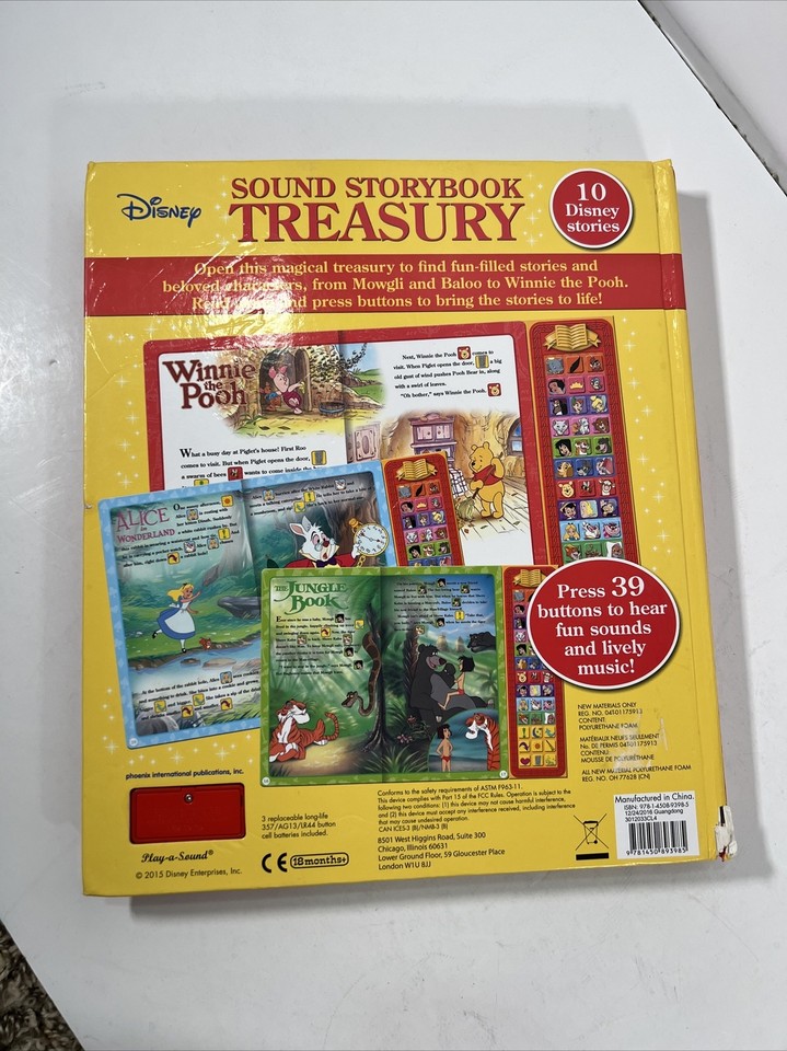 Disney: Sound Storybook Treasury 10 Stories 39 Sounds 9781450893985| eBay