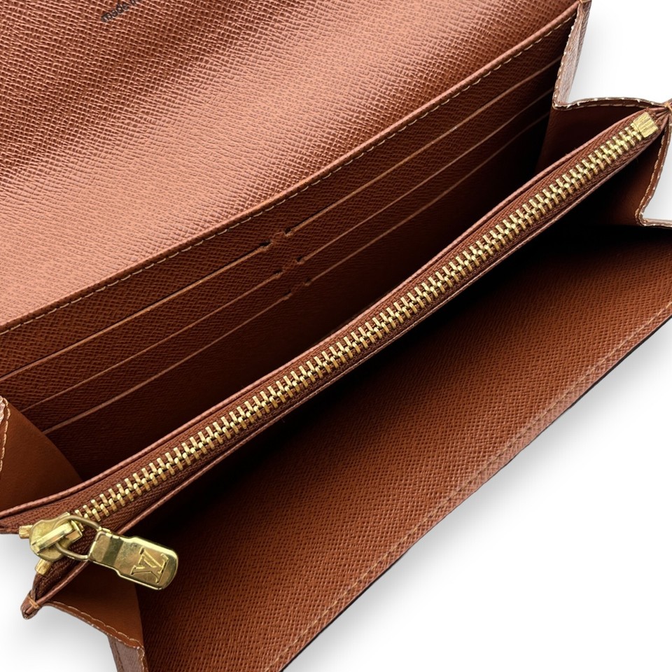 Louis Vuitton Monogram Portefeiulle Sarah Long Wallet | eBay