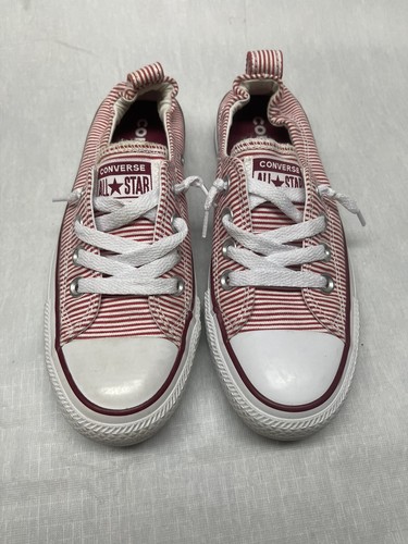 Converse All Star Women’s Candy Stripe Canvas Sneakers Lace Up Size 5 ...