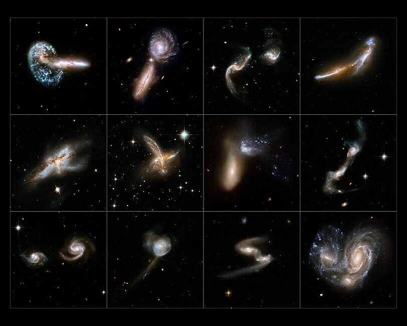 Hubble Multiple Galaxies