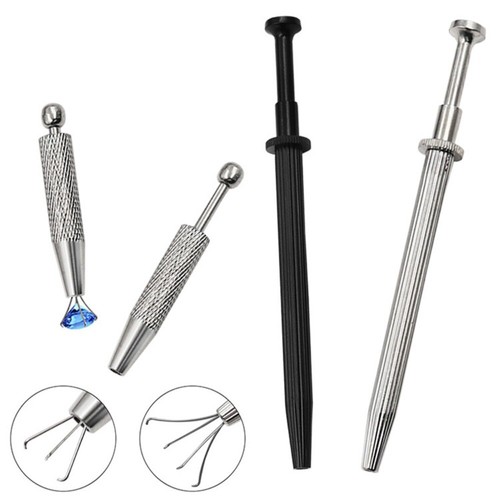 New Gems Prong With 4 Claws Diamond Holder Jewelry Holder Tweezers Pick ...