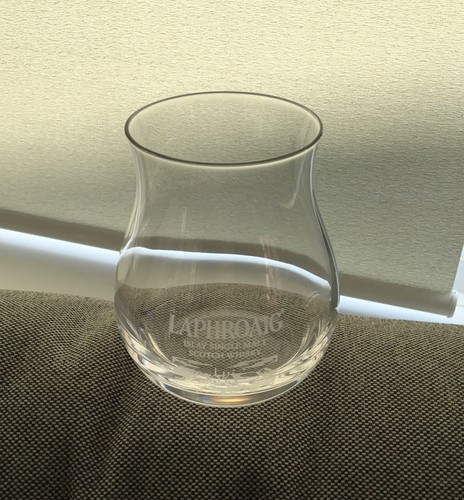Laphroaig Spey Dram Nosing Glass Whisky Tumbler White Logo NEW | eBay UK
