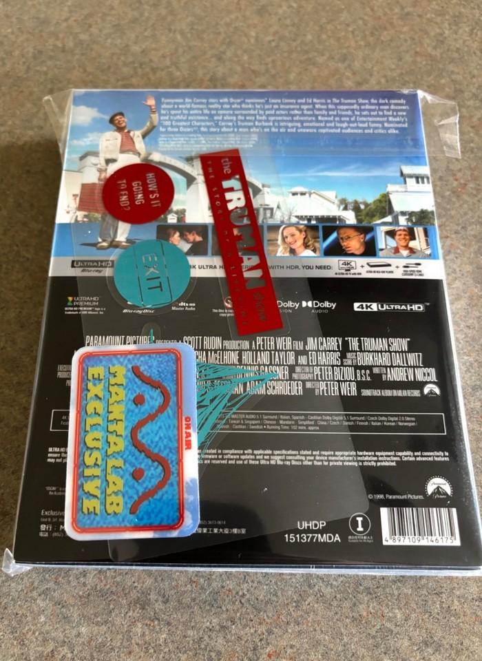 THE TRUMAN SHOW Manta Lab DOUBLE LENTICULAR 4K Steelbook | eBay