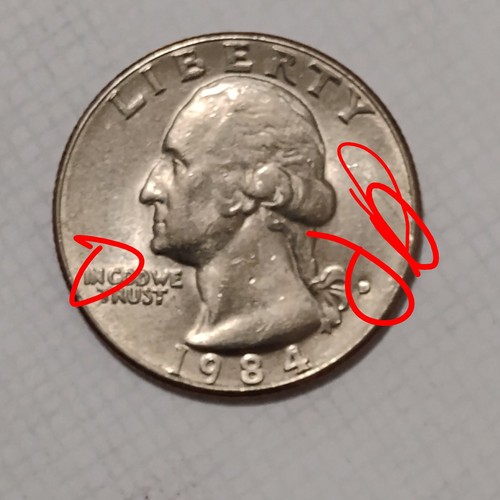 1984 d washington quarter with errors on obv beautiful coin | eBay