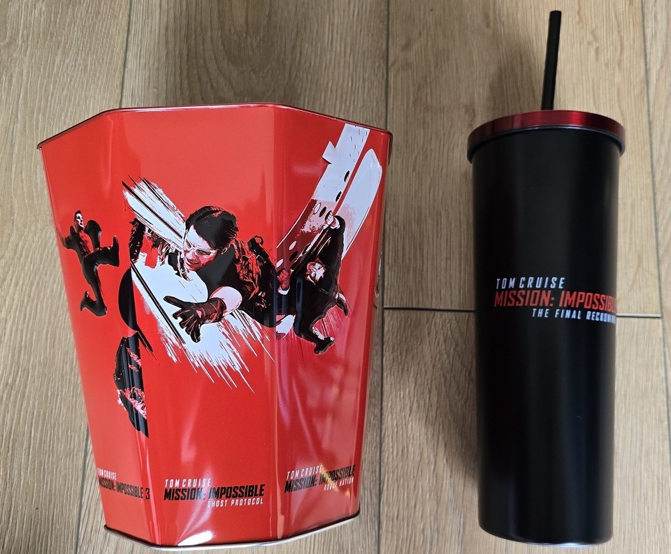 Mission Impossible: Final Reckoning 2025 Odeon Popcorn Metal Bucket ...