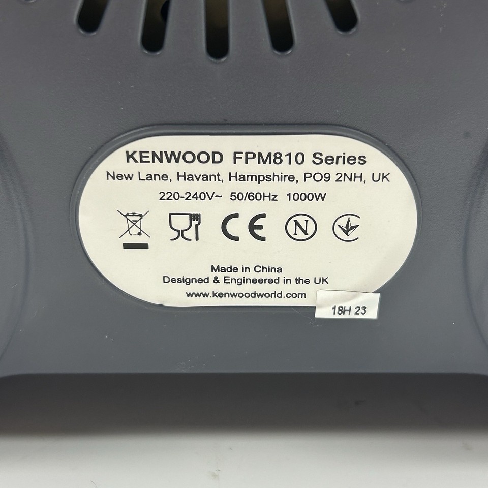 Kenwood FPM810 Multipro Sense Food Processor 8 Speed Pulse Function ...