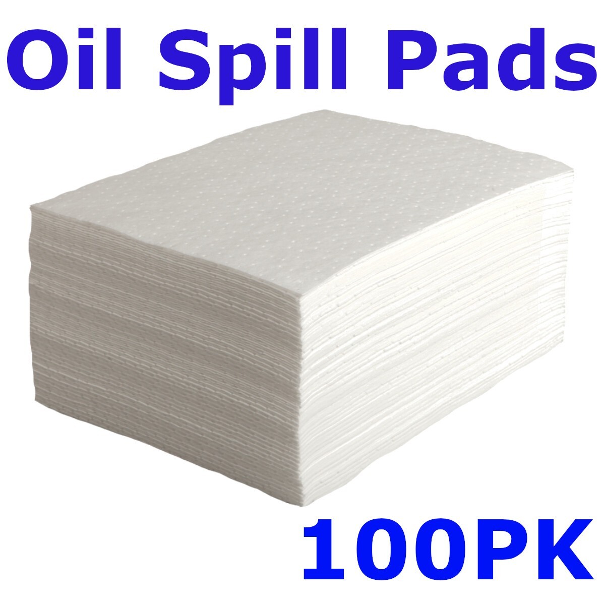 Oil Pads Premium Quality Hydrophobic Fuel Absorbent Mats (Pack of 100 ...