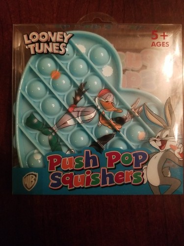 Fidget WB LOONEY TUNES blue heart Bugs Bunny Daffy Duck Push Pop ...