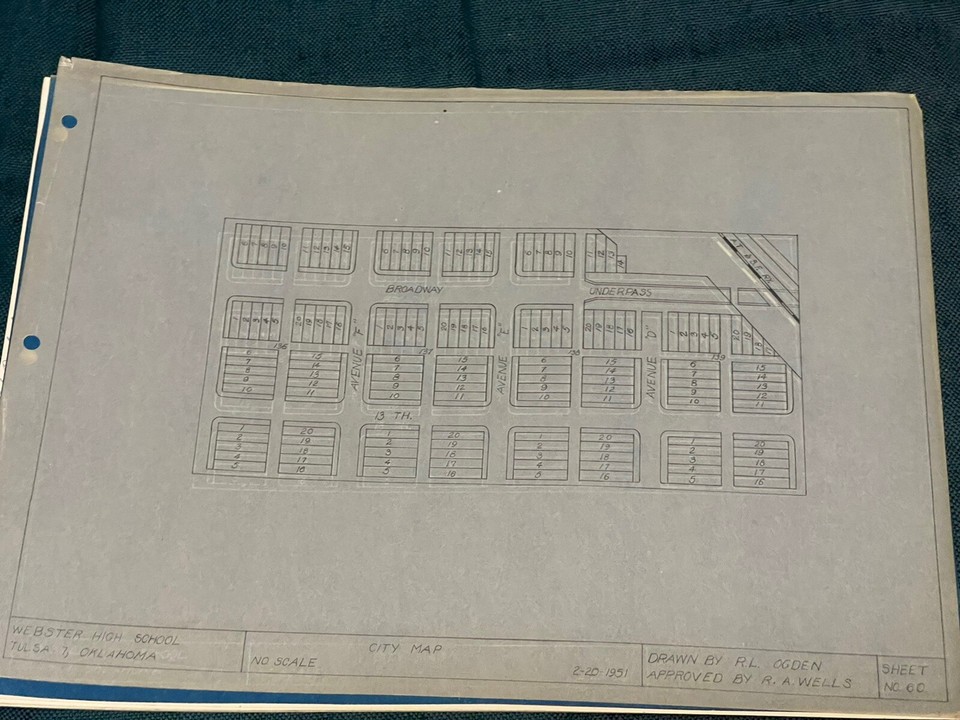 Vintage 1950’s Daniel Webster High School Drafting Class Portfolio, Bob ...