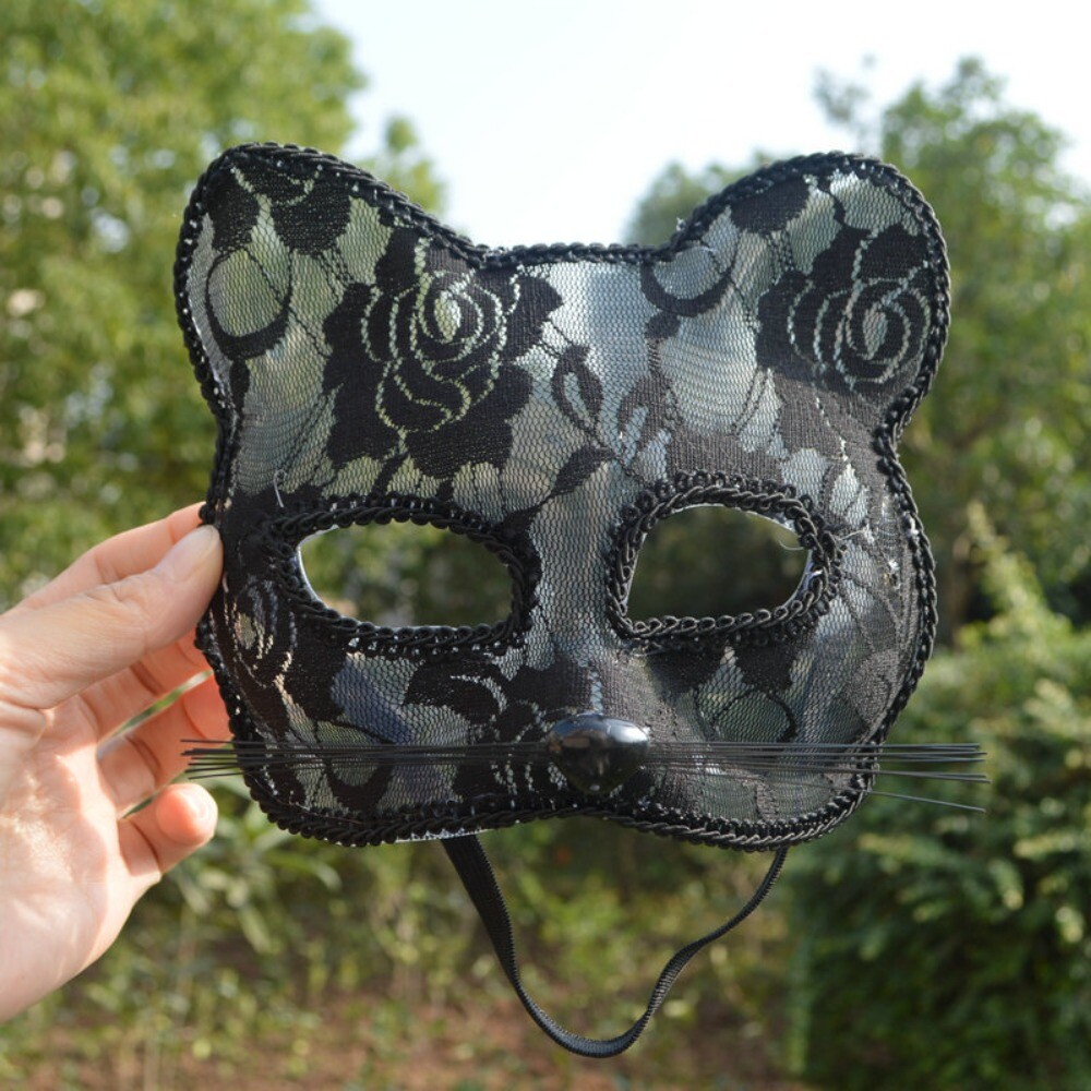 Animal Cat Face Cover Sexy Performance Props Fun Half Face Women | eBay