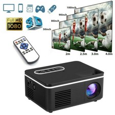Projector LESHP Video Projector 1080P HD Home Theater Movie Projectors ...
