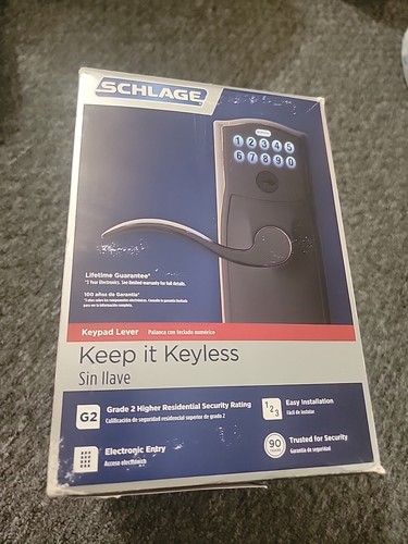 Schlage ‎FE595 V CAM 716 ACC Keypad Accent Lever Door Deadbolt Lock ...