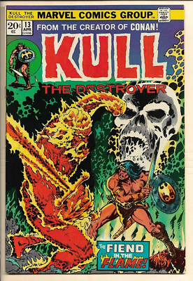 Kull the Conqueror #13 VF (1974) Classic Skull cover by Mike Ploog! | eBay