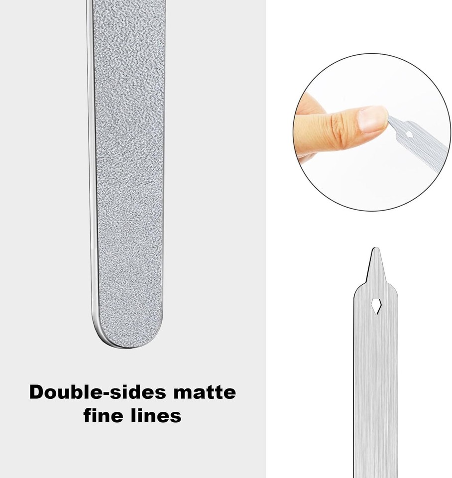 6Pcs Diamond Deb Nail File Metal Nail File with Sharp Pointed Tip ...