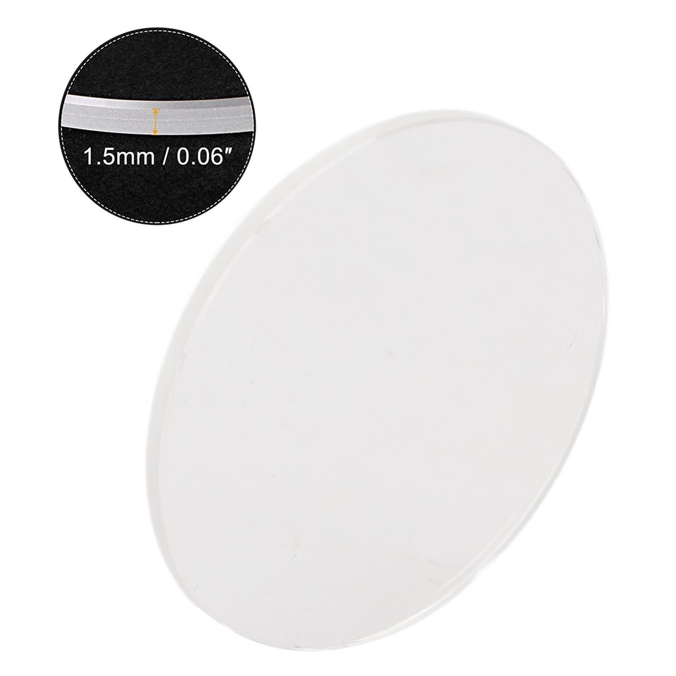 35mm Round Flat Watch Glass Sapphire Crystal Glass Replacement Watch ...