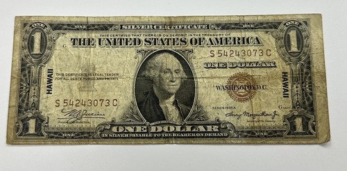 1935-A $1 Hawaii Silver Certificate Brown Seal #7676 FREE SHIPPING | eBay