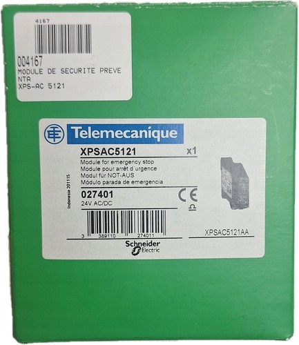 Schneider Electric XPSAC5121 Safety Module 24V AC/DC Emergency Stop | eBay