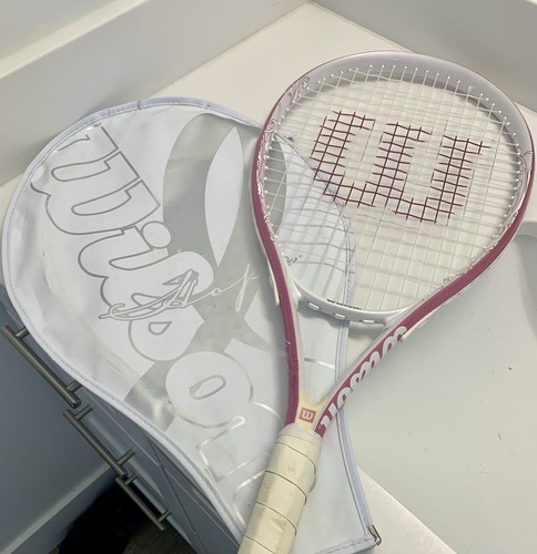 Wilson Hope Tennis Racquet Breast Cancer Awareness Good Cond 4 1/4 ...