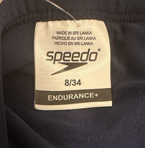 SPEEDO Endurance+ Women's Flash Time Flyback One Piece Swimsuit Size 8/ ...