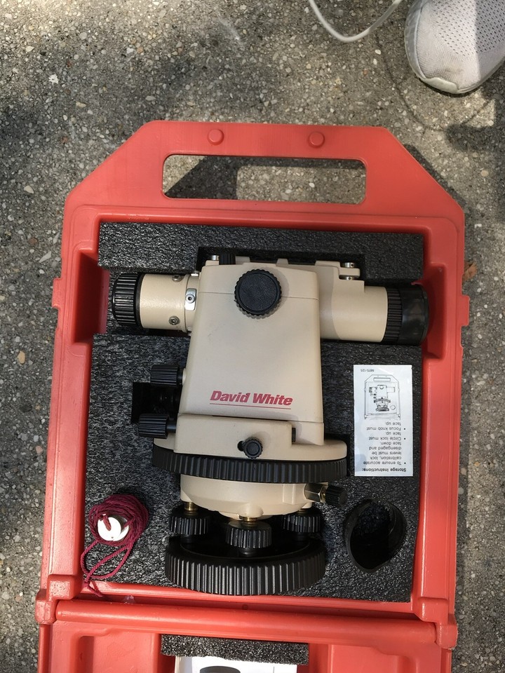 David White LT8-300 Level-Transit with Optical Plummet | eBay