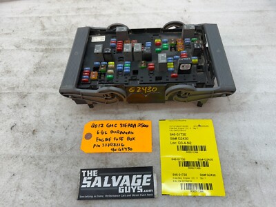 11-14 GMC CHEVROLET SILVERADO 2500HD 3500HD 6.6 LML FUSE RELAY BOX ...