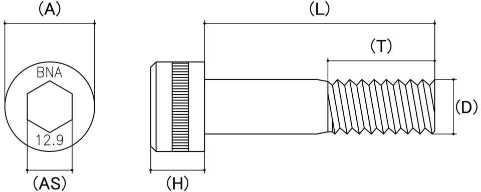 M22 x 2.50p x 130mm Socket Head Cap Screw C12.9 (17mm Key) Plain Black ...