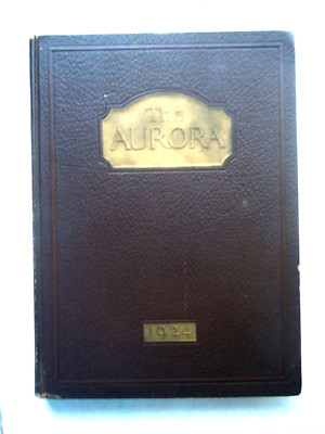 1924 The College Year Book / The Aurora Annual Olivet | eBay