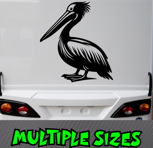 Pelican Sticker Decal Car Window Flying Bird Australia Animal Caravan ...